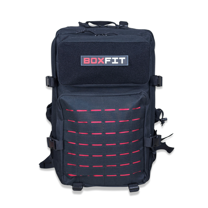 30L BOXFIT 'V3' BACKPACK BLACK in RED ACCENTS – BOXFIT PH