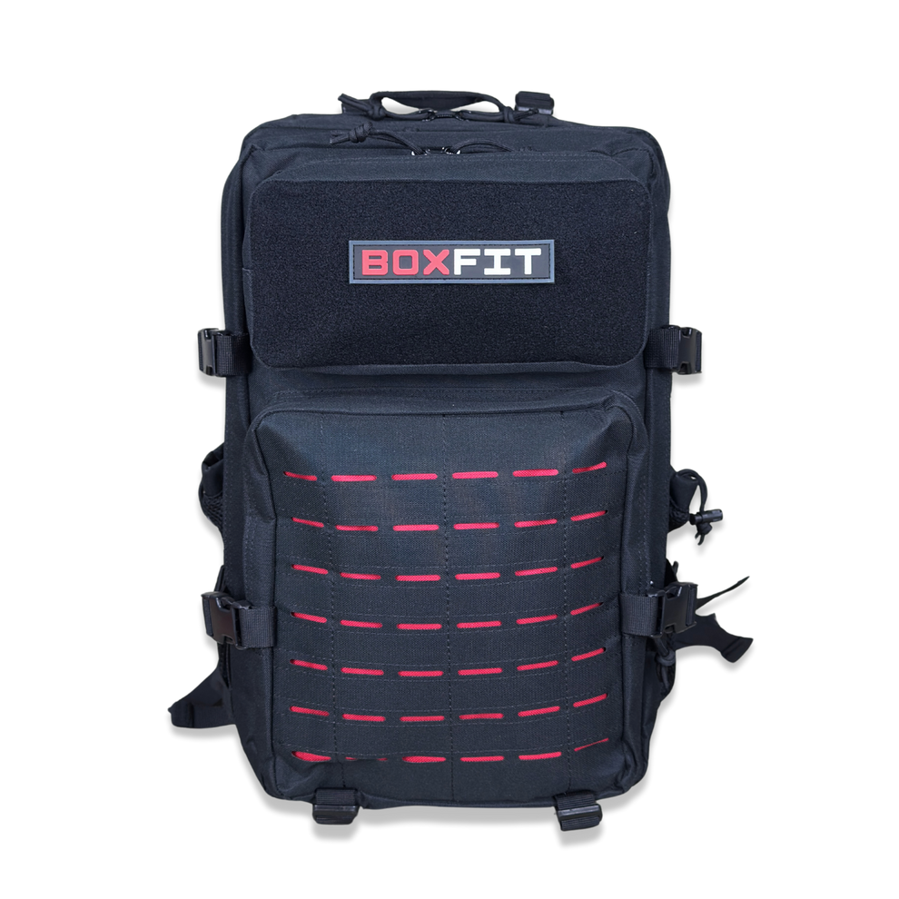 30L BOXFIT 'V3' BACKPACK BLACK in RED ACCENTS – BOXFIT PH